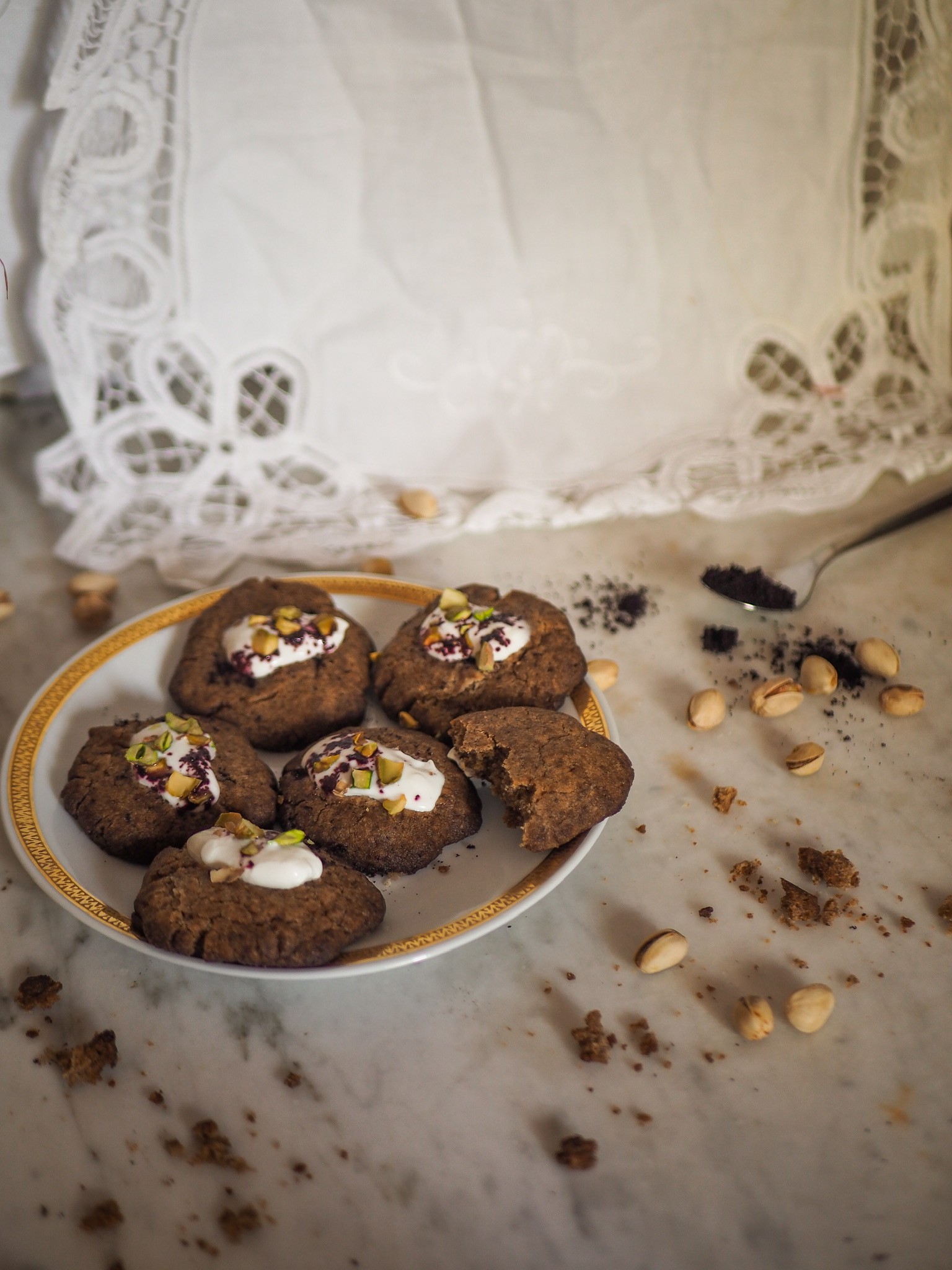 Recette Cookies à l’açaí et pistache